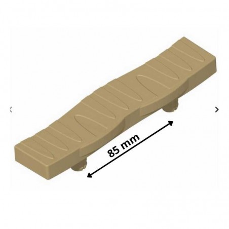 Plastic clip-on triple slat fittings of 38x8mm | Spot Literie