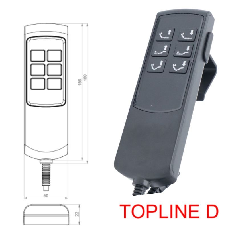 Topline remote control from Dewert Okin