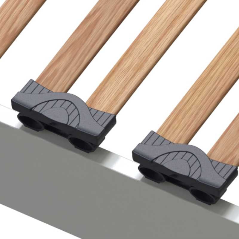 Embout caoutchouc Bilatte pour latte de 38mm à tenonner | Spot Literie