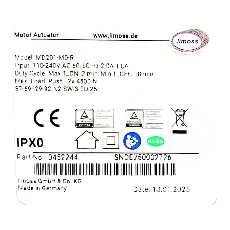 Moteur MD201 de la marque Limoss